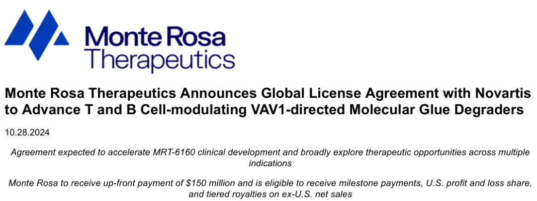 22.5亿美元！诺华引进一款靶向VAV1分子胶降解剂医药新闻-ByDrug-一站式医药资源共享中心-医药魔方