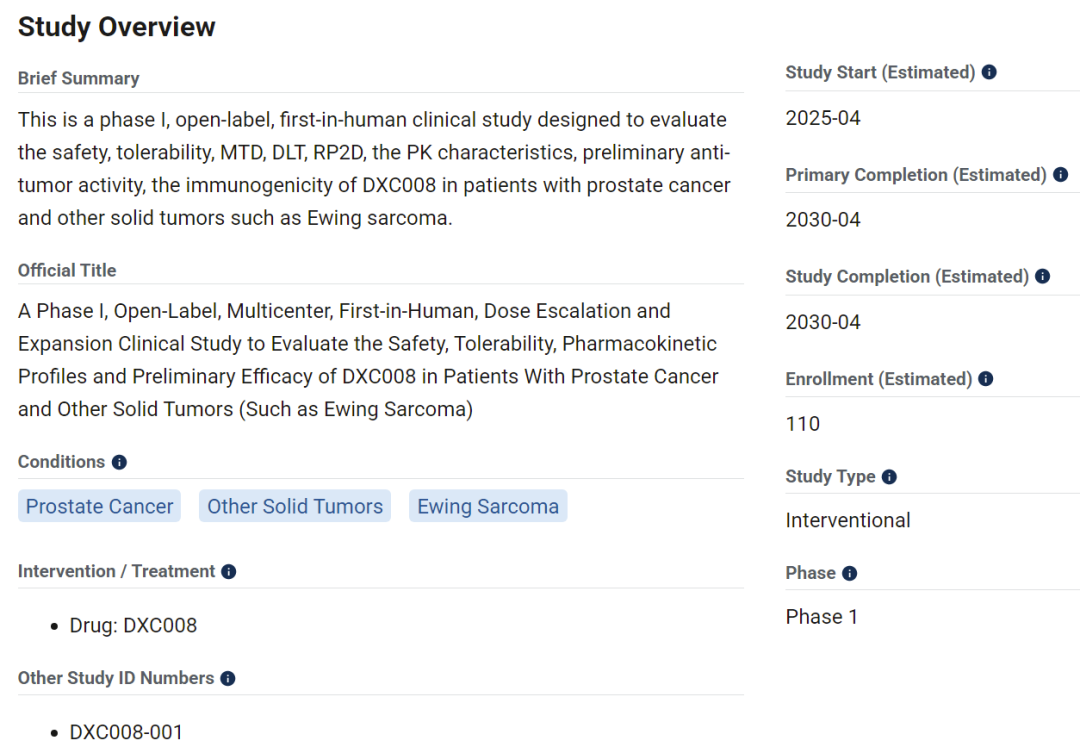 泰煜投资Portfolio | 多禧生物STEAP1/PSMA双靶点ADC启动一期临床医药新闻-ByDrug-一站式医药资源共享中心-医药魔方