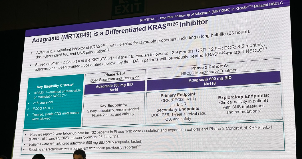WCLC速递丨KRYSTAL-1试验：Adagrasib在KRAS G12C突变NSCLC患者中显示出持久的临床活性医药新闻-ByDrug-一 ...