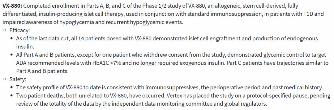 2名患者死亡，1型糖尿病干细胞疗法VX-880再遭暂停医药新闻-ByDrug-一站式医药资源共享中心-医药魔方