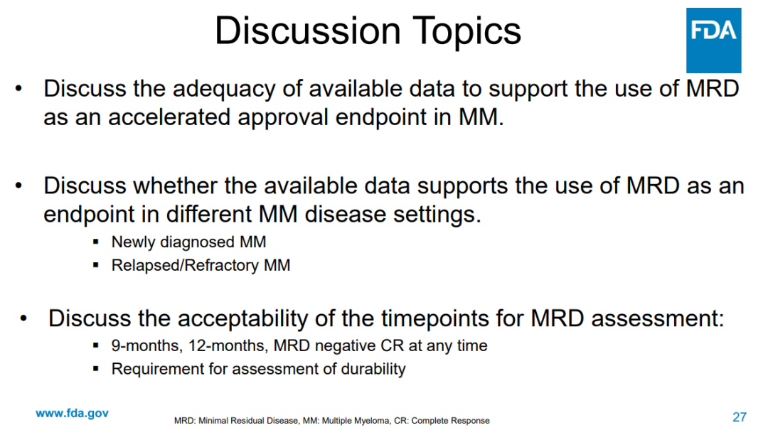 重大利好，MRD将成为FDA加速批准终点，ODAC全票通过医药新闻-ByDrug-一站式医药资源共享中心-医药魔方