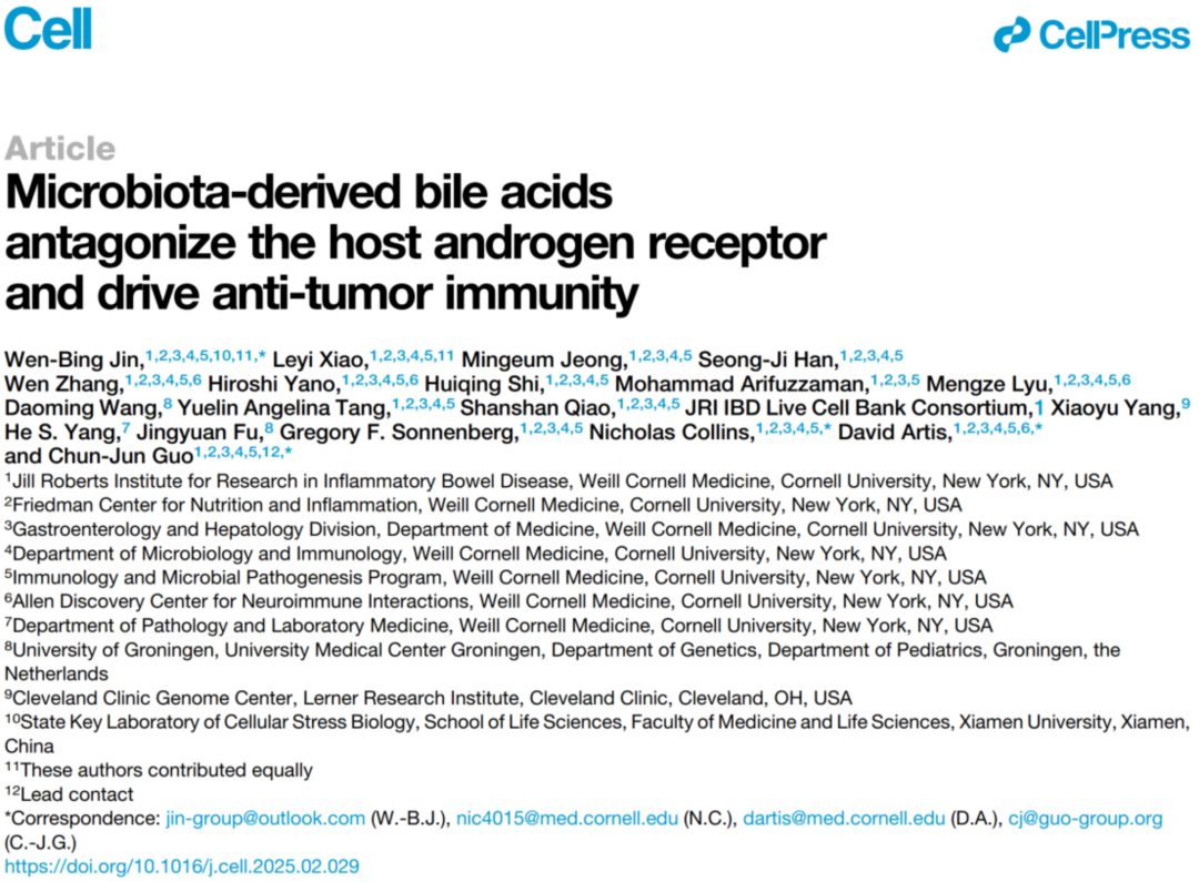厦大团队Cell发文，揭示抗肿瘤免疫调节最新进展！医药新闻-ByDrug-一站式医药资源共享中心-医药魔方