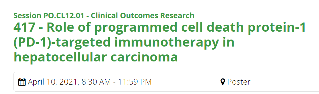 AACR 2021 | 肝癌领域免疫联合治疗应用再添新证医药新闻-ByDrug-一站式医药资源共享中心-医药魔方
