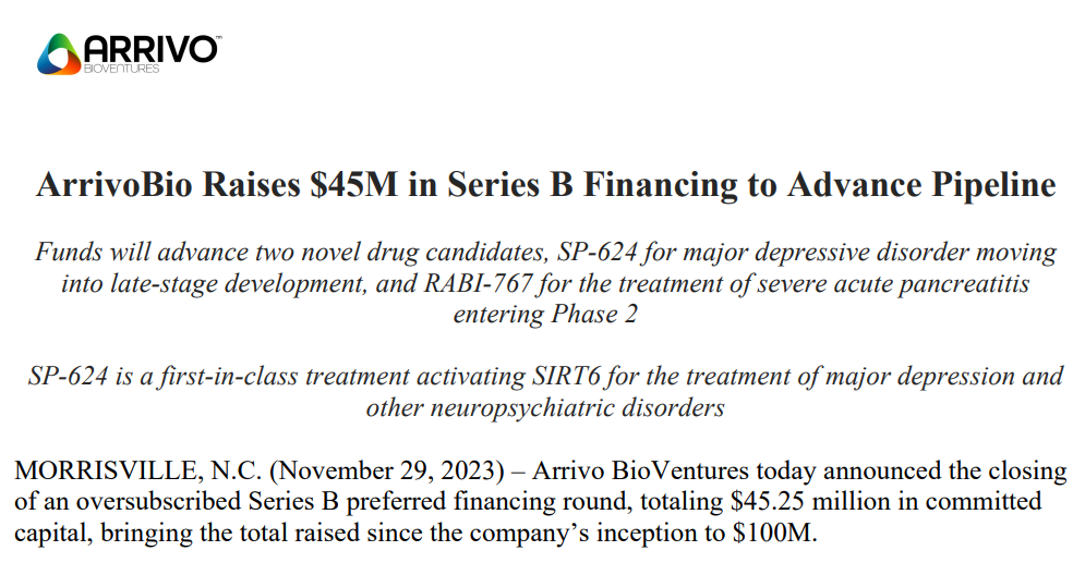 4525万美元B轮融资，推进CNS新药临床医药新闻-ByDrug-一站式医药资源共享中心-医药魔方
