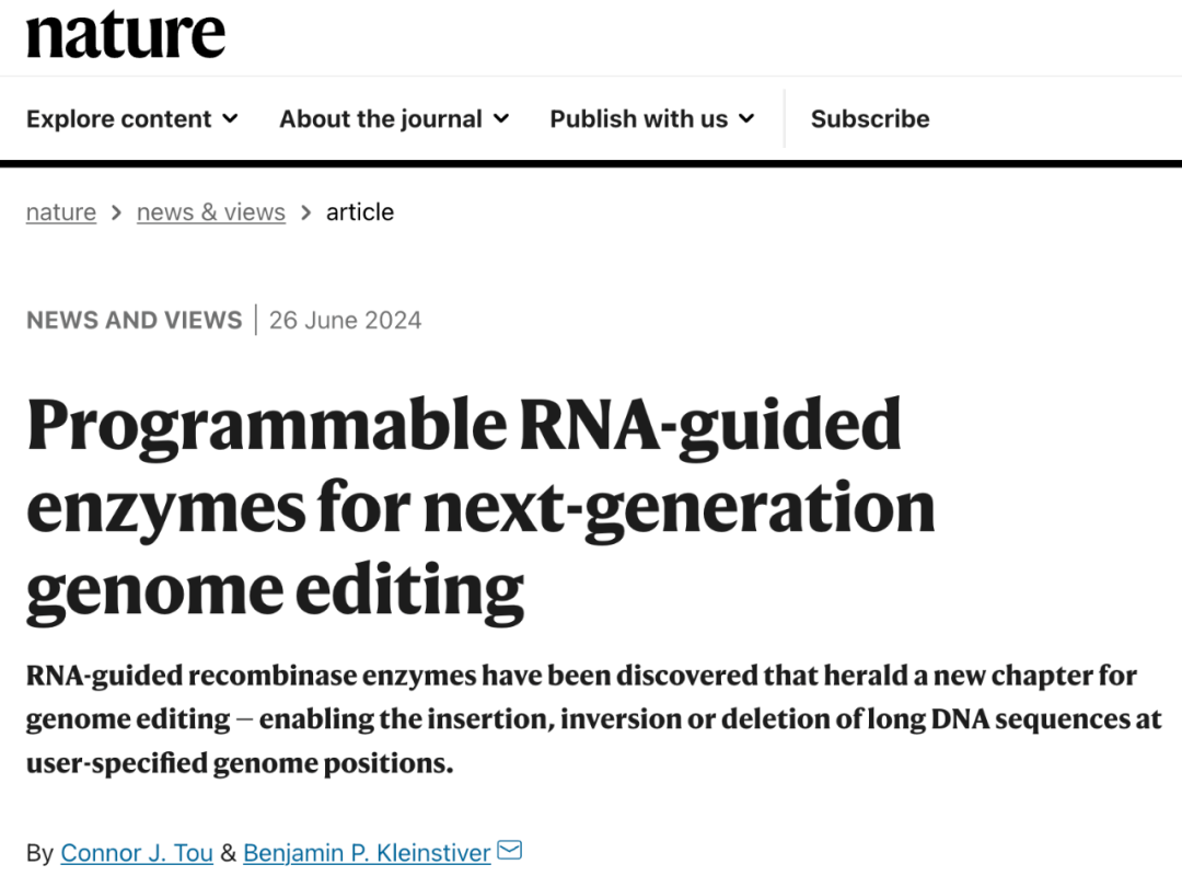 张锋学生连发2篇Nature，推出基于“桥RNA”的全新基因编辑技术医药新闻-ByDrug-一站式医药资源共享中心-医药魔方