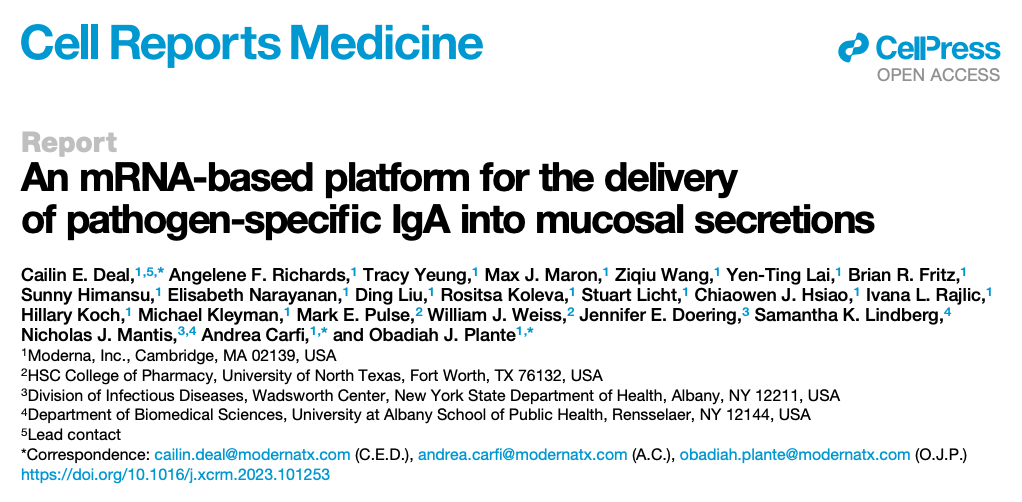 Moderna最新论文：用mRNA表达IgA单抗，被动防御病菌感染医药新闻-ByDrug-一站式医药资源共享中心-医药魔方