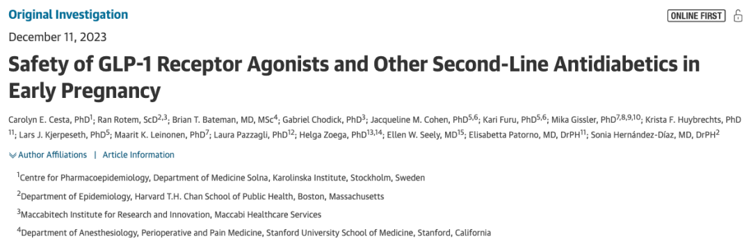 JAMA子刊：怀孕期间使用GLP-1类药物的安全性研究医药新闻-ByDrug-一站式医药资源共享中心-医药魔方