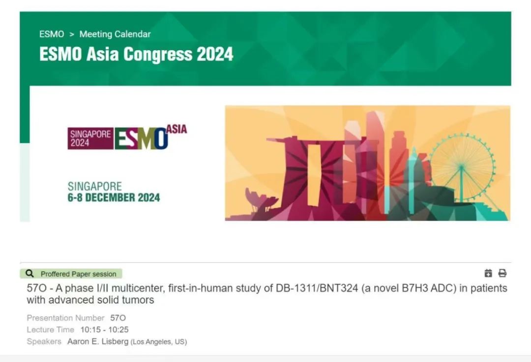 ESMO Asia 2024：映恩生物/BioNTech公布B7H3 ADC 晚期实体瘤积极数据医药新闻-ByDrug-一站式医药资源共享中心-医药魔方