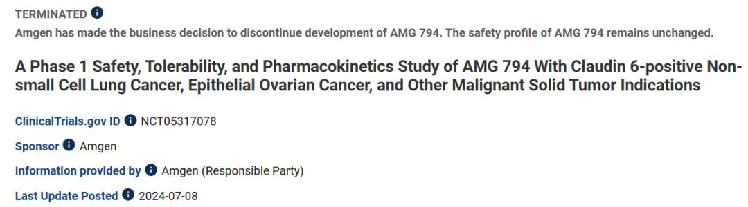 安进终止开发CLDN6/CD3双抗医药新闻-ByDrug-一站式医药资源共享中心-医药魔方