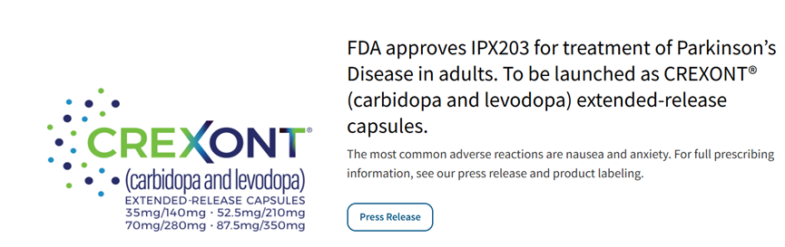减少给药频次！缓释帕金森病药物获FDA批准医药新闻-ByDrug-一站式医药资源共享中心-医药魔方