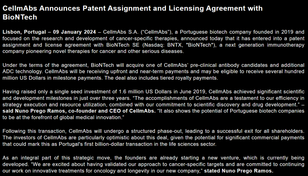 数亿美元！BioNTech分别与药明生物、CellmAbs达成合作协议医药新闻-ByDrug-一站式医药资源共享中心-医药魔方