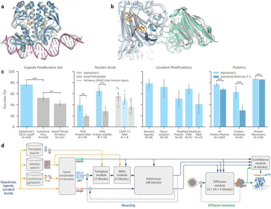干货 | AlphaFold3重磅问世，蛋白质与生命分子相互作用的全面预测！医药新闻-ByDrug-一站式医药资源共享中心-医药魔方