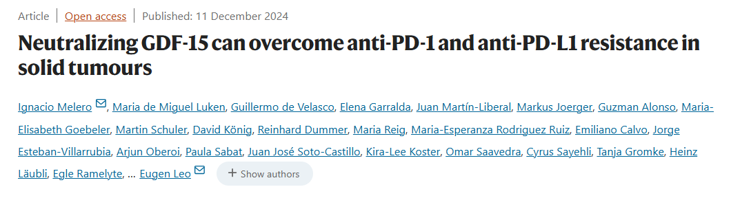 Nature：PD-1抗体“实力搭档”——GDF-15抗体医药新闻-ByDrug-一站式医药资源共享中心-医药魔方