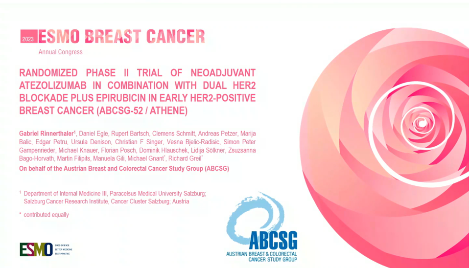 2023 ESMO BC | HER2阳性EBC，阿替利珠单抗探索化疗降阶梯的新辅助免疫方案医药新闻-ByDrug-一站式医药资源共享中心-医药魔方