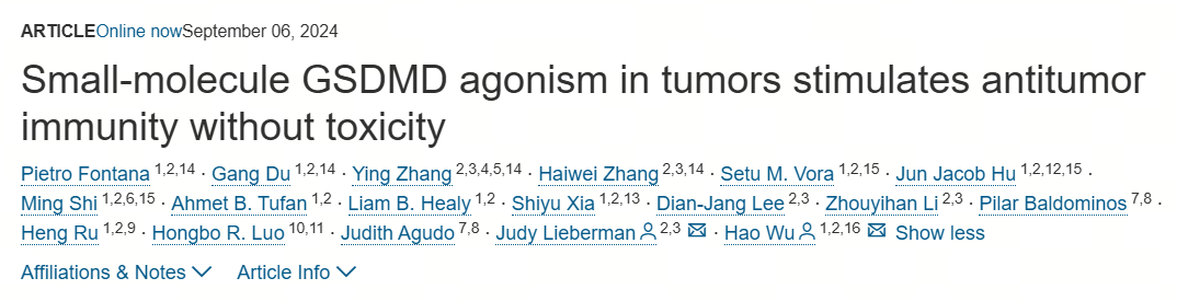 Cell：新型癌症免疫疗法——GSDMD激动剂医药新闻-ByDrug-一站式医药资源共享中心-医药魔方