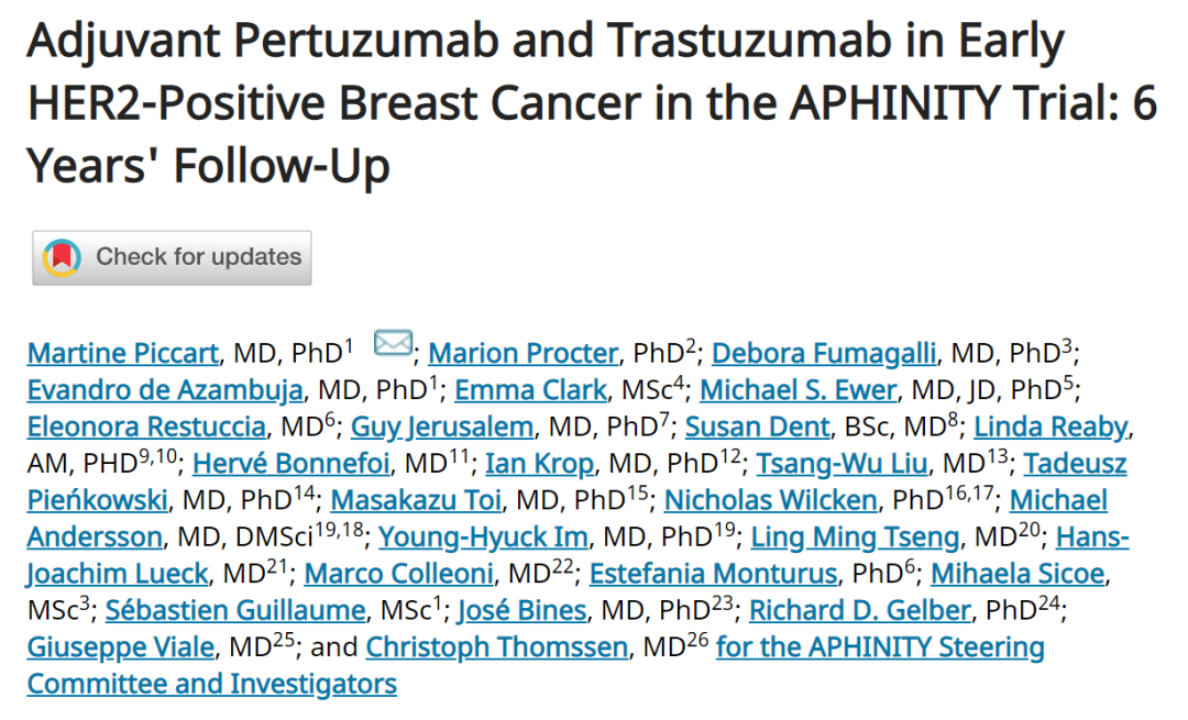 【2749】【JCO】APHINITY 6年随访结果出炉：双靶抗HER2治疗IDFS获益放大医药新闻-ByDrug-一站式医药资源共享中心-医药魔方