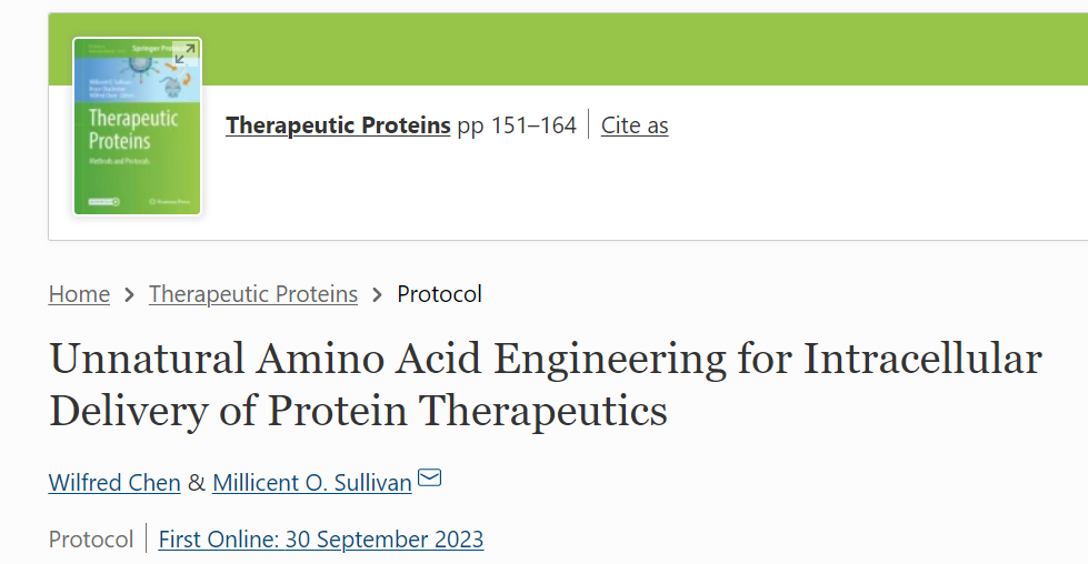 特拉华大学团队开发「非天然氨基酸」工程策略用于蛋白质递送-Hypeptide