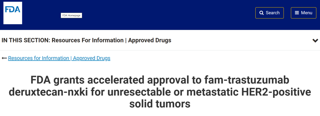 Enhertu进入狂飙模式，FDA加速批准其HER-2阳性转移性实体瘤新适应症医药新闻-ByDrug-一站式医药资源共享中心-医药魔方