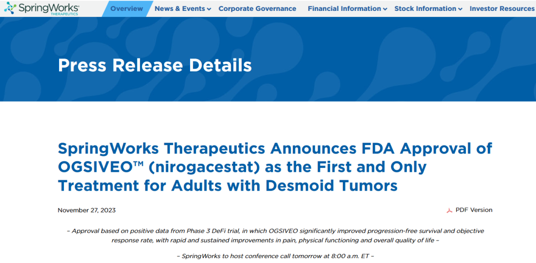 FDA批准首款硬纤维瘤疗法医药新闻-ByDrug-一站式医药资源共享中心-医药魔方