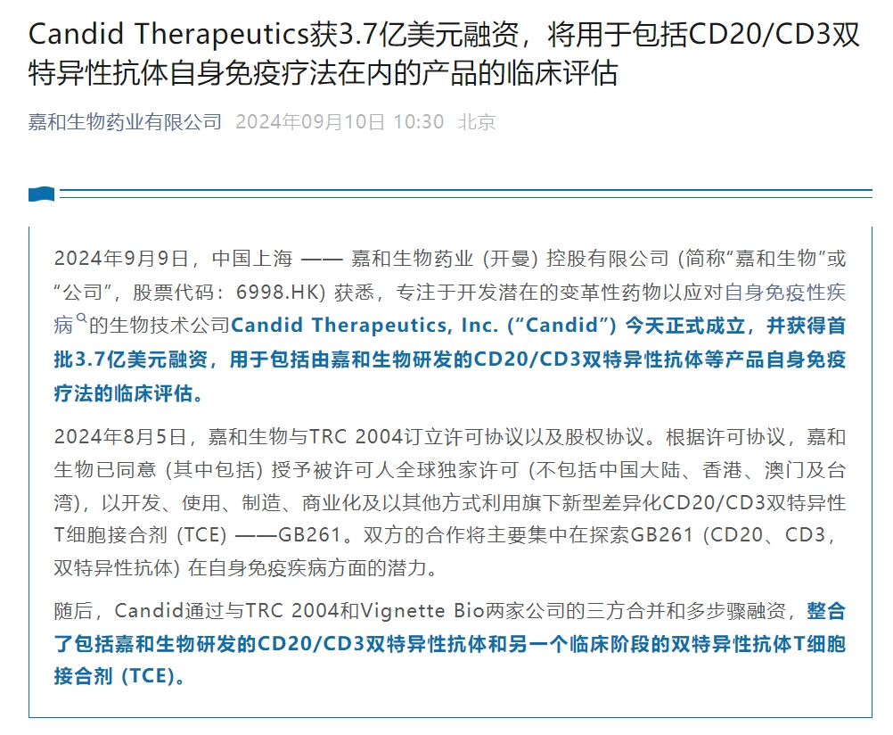 创新药出海新模式NewCo：恒瑞、康诺亚、岸迈生物、嘉和生物...医药新闻-ByDrug-一站式医药资源共享中心-医药魔方