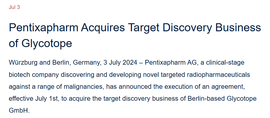 一家核药公司收购靶点发现业务医药新闻-ByDrug-一站式医药资源共享中心-医药魔方