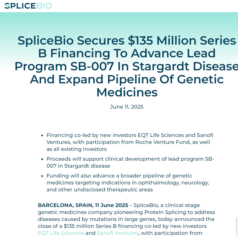 1.35亿美元！一家CGT公司完成B轮融资医药新闻-ByDrug-一站式医药资源共享中心-医药魔方