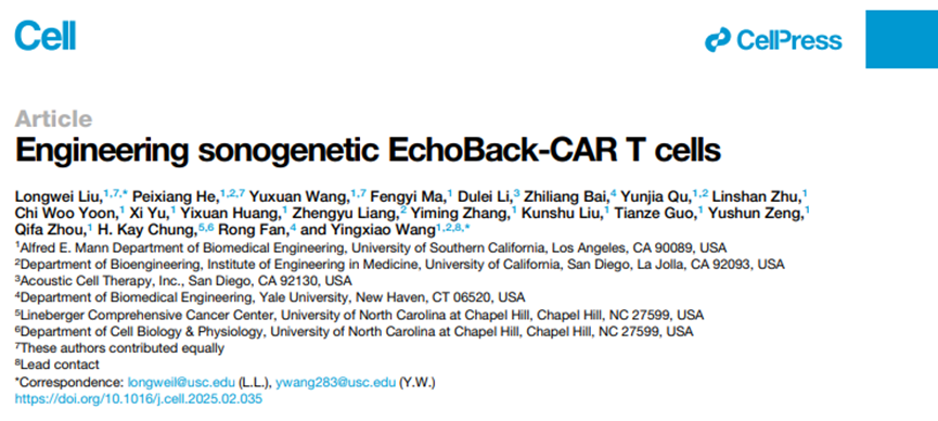 Cell重磅：南加州大学华人团队开发超声可控CAR-T细胞疗法，精准长效剿灭实体瘤医药新闻-ByDrug-一站式医药资源共享中心-医药魔方
