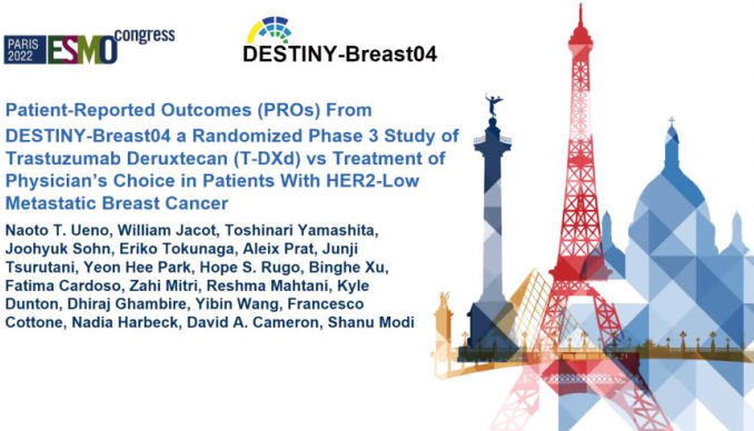 ESMO：黄亮教授解读DESTINY-Breast04研究患者报告结局医药新闻-ByDrug-一站式医药资源共享中心-医药魔方