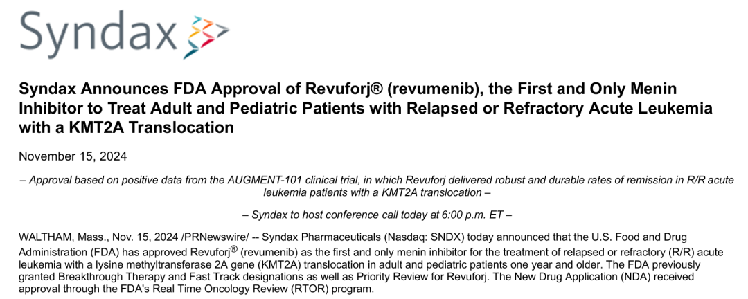 First in class白血病疗法获FDA批准上市医药新闻-ByDrug-一站式医药资源共享中心-医药魔方