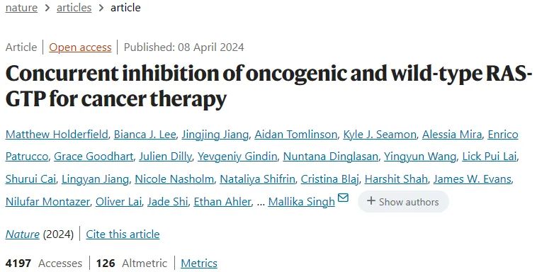 1天2篇Nature！挑战胰腺癌，新型RAS抑制剂来了医药新闻-ByDrug-一站式医药资源共享中心-医药魔方