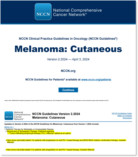 重磅！TIL细胞疗法AMTAGVI入选NCCN肿瘤治疗指南医药新闻-ByDrug-一站式医药资源共享中心-医药魔方