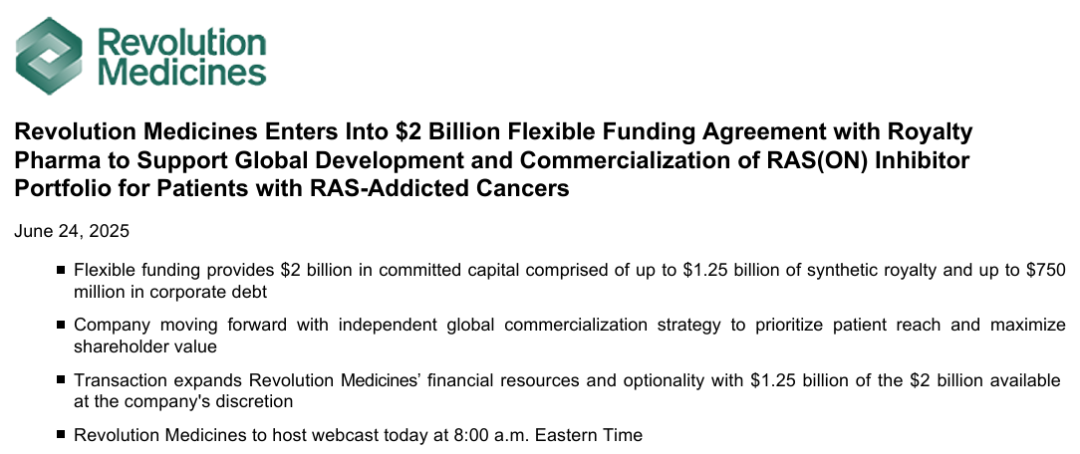 20亿美元融资新范式！Revolution Medicines 全力冲刺PDAC医药新闻-ByDrug-一站式医药资源共享中心-医药魔方