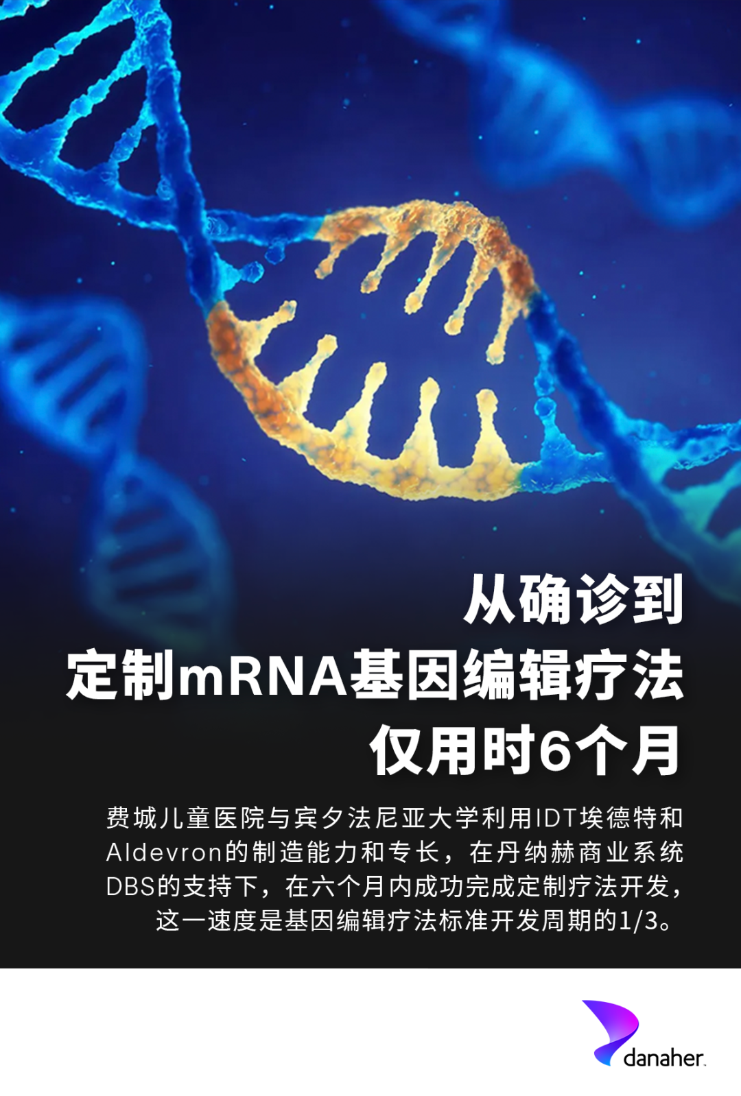 全球首例！丹纳赫旗下IDT埃德特与Aldevron参与全球首个基于mRNA的个性化CRISPR疗法研制医药新闻-ByDrug-一站式医药资源共享中心-医药魔方