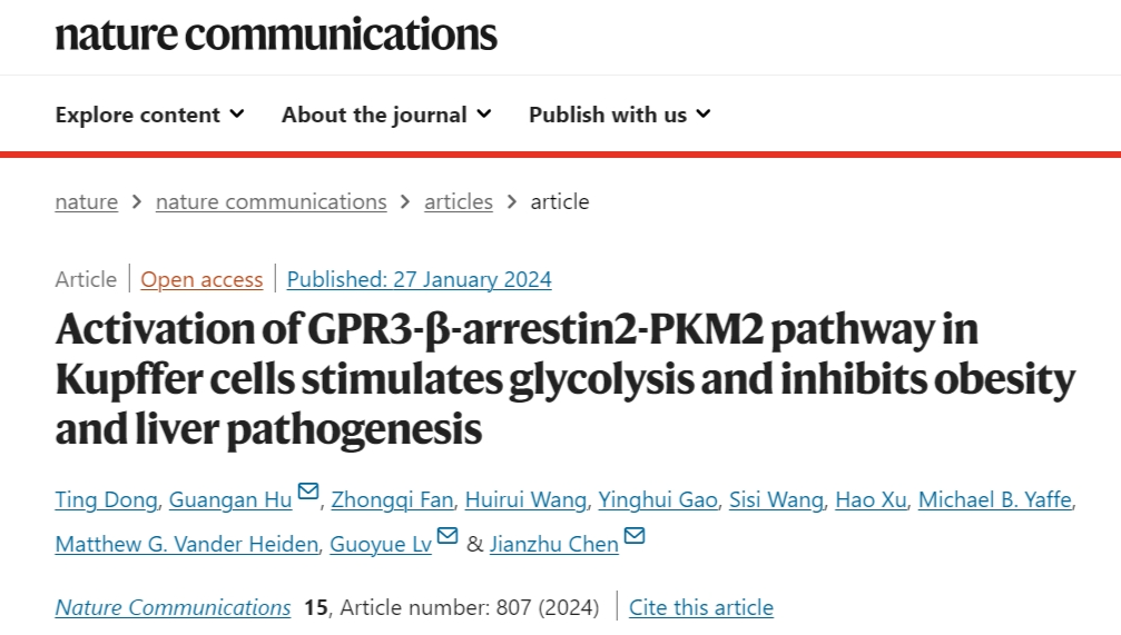 主编新作丨《自然-通讯》：激活枯否细胞糖酵解途径或可治疗肥胖及非酒精性脂肪性肝病医药新闻-ByDrug-一站式医药资源共享中心-医药魔方