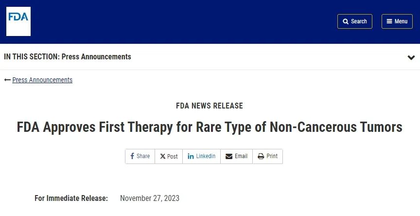 FDA批准首个硬纤维瘤疗法！医药新闻-ByDrug-一站式医药资源共享中心-医药魔方