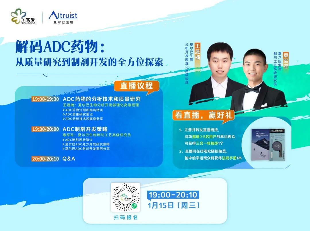 Altruist Webinar丨解码ADC药物：从质量研究到制剂开发的全方位探索医药新闻-ByDrug-一站式医药资源共享中心-医药魔方