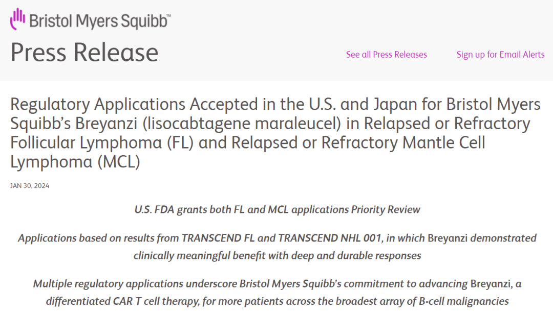 BMS CD19 CAR-T疗法申报两项新适应症医药新闻-ByDrug-一站式医药资源共享中心-医药魔方