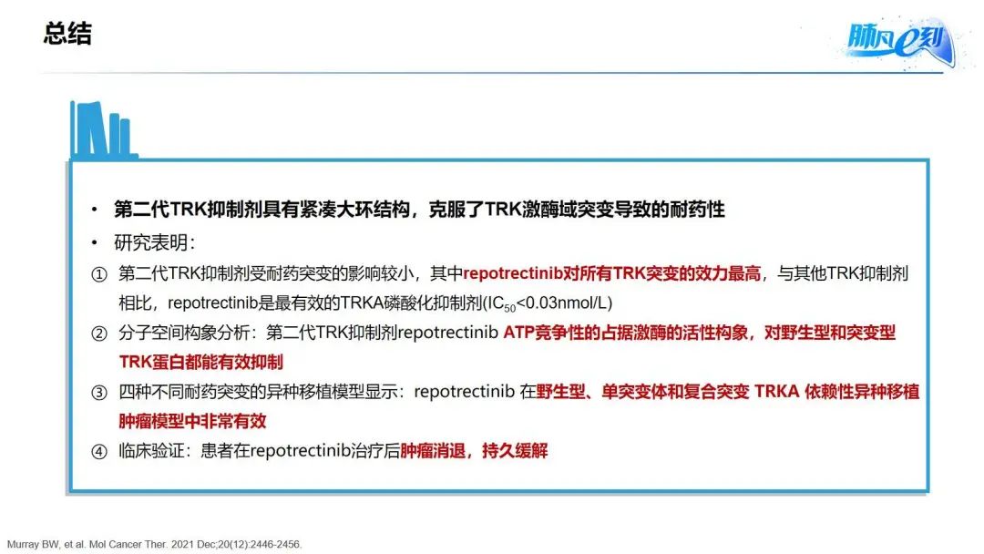 肺凡e刻 | 最前沿第十四期，沈波教授解读Repotrectinib的分子特征——能够有效抑制TRK融合蛋白和耐药突变医药新闻-ByDrug-一站式医药资源共享中心-医药魔方