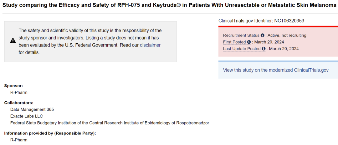 俄罗斯R-Pharm：Keytruda类似药启动三期临床医药新闻-ByDrug-一站式医药资源共享中心-医药魔方