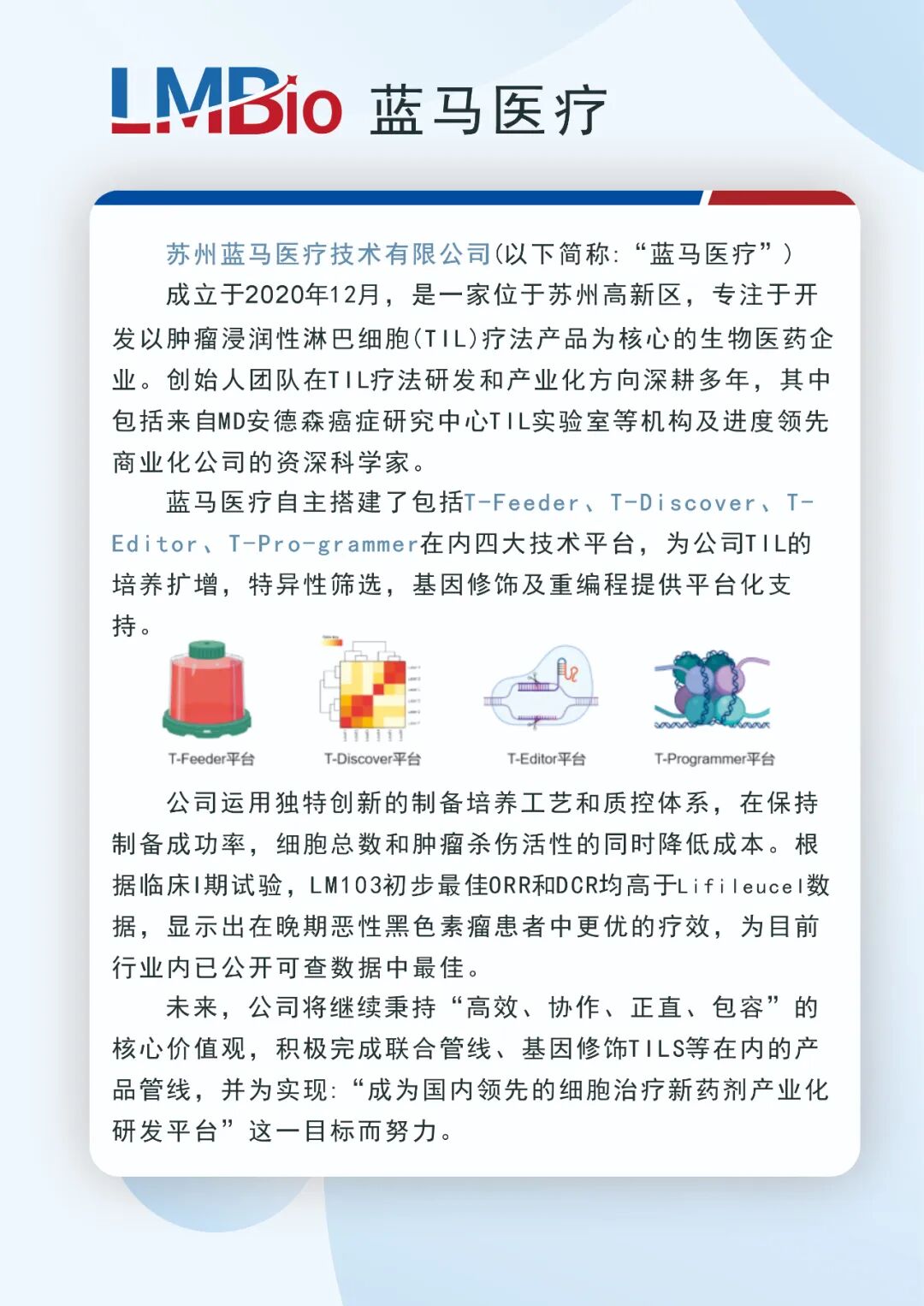 【公司要闻】蓝马医疗LM103注射液进入关键性临床研究，实体瘤TIL治疗中国力量加速崛起！医药新闻-ByDrug-一站式医药资源共享中心-医药魔方
