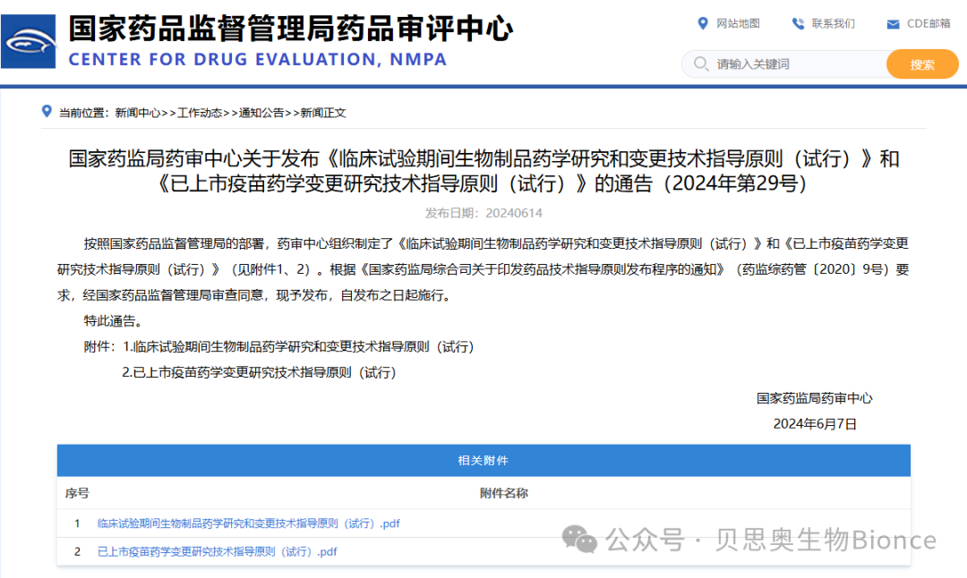 政策法规：CDE发布《临床试验期间生物制品药学研究和变更技术指导原则（试行）》医药新闻-ByDrug-一站式医药资源共享中心-医药魔方