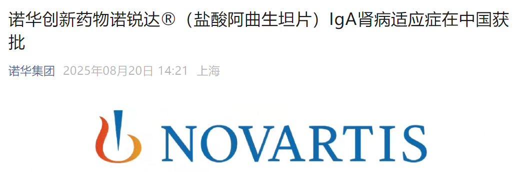 国内首款！诺华IgA肾病新药「阿曲生坦」获批上市医药新闻-ByDrug-一站式医药资源共享中心-医药魔方
