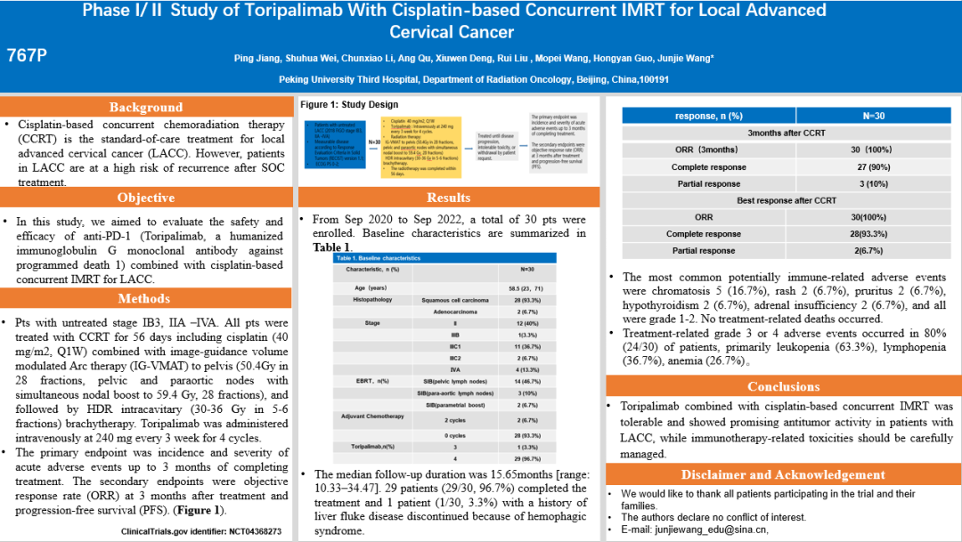 ORR达100%，特瑞普利单抗联合疗法助力局部晚期宫颈癌患者实现更高缓解医药新闻-ByDrug-一站式医药资源共享中心-医药魔方