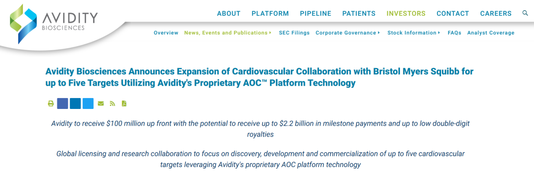 23亿美元！BMS布局抗体寡核苷酸偶联物医药新闻-ByDrug-一站式医药资源共享中心-医药魔方