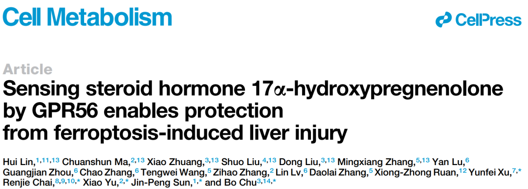 Cell子刊 | 揭秘铁死亡诱发肝损伤新的调控机制！深度剖析GPCR受体与铁死亡医药新闻-ByDrug-一站式医药资源共享中心-医药魔方