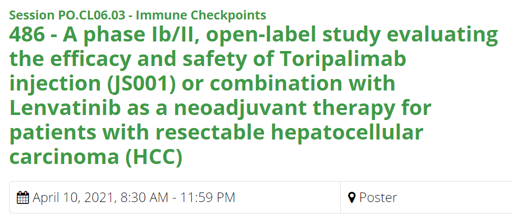 AACR 2021 | 肝癌领域免疫联合治疗应用再添新证医药新闻-ByDrug-一站式医药资源共享中心-医药魔方